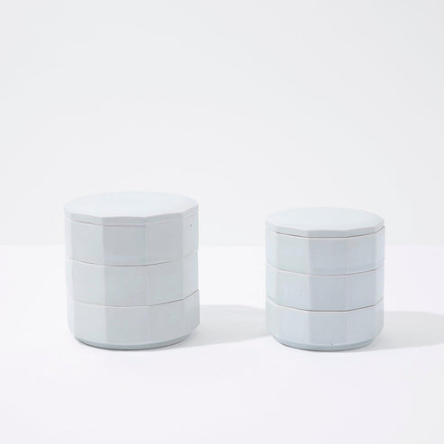 White Porcelain Container with Lid 100% Handmade – Kim'C Market