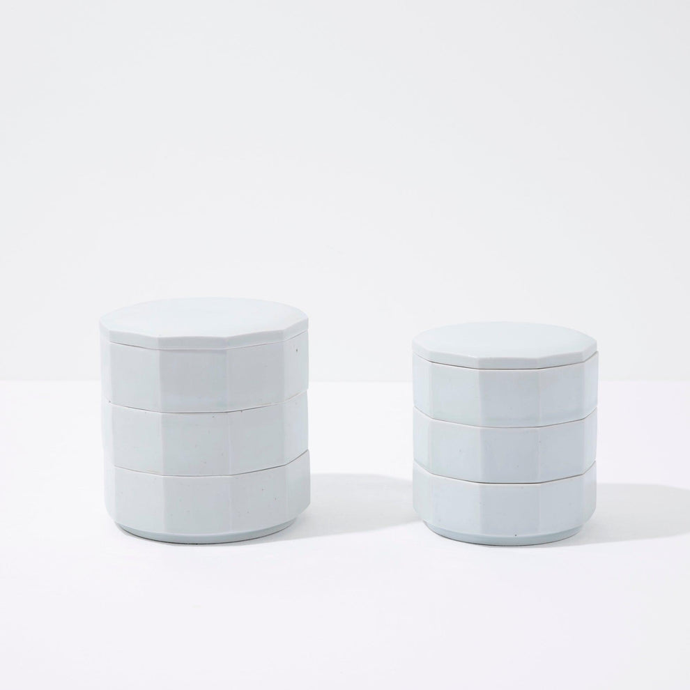 White Porcelain Container with Lid 100% Handmade – Kim'C Market